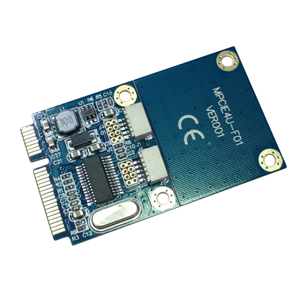 Mini PCI E A Adaptador USB Dual mPCIe a 5 pines 2 puertos USB 2,0 ...