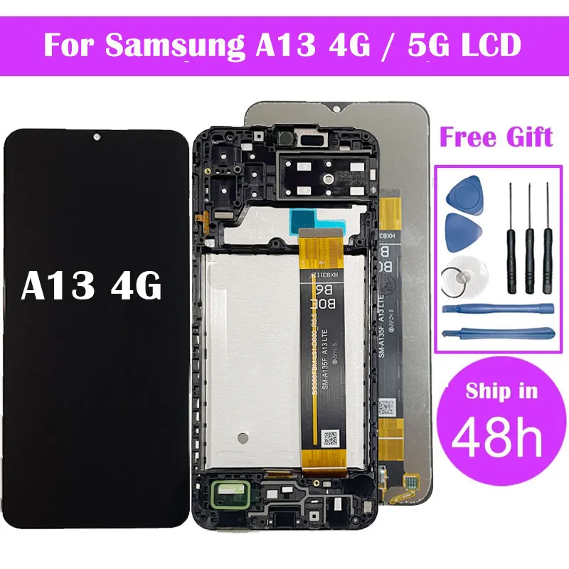 New For Samsung Galaxy A13 4G LCD A135 A135F LCD Display Touch Screen ...