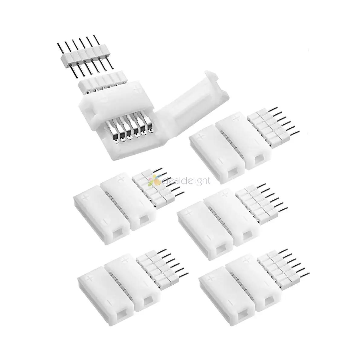 10pcs 6Pin 12mm Cut-End Connector, Strip To Controller Connector For V3 ...