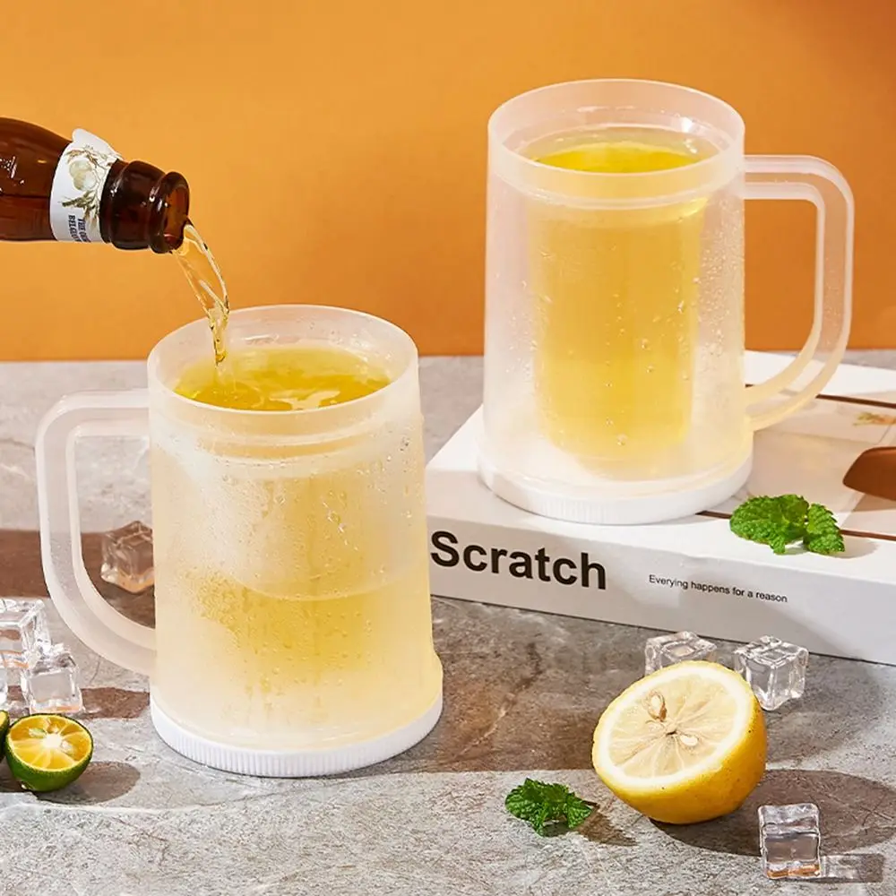 with Handle Liquid Refrigerator Frozen Cup PET/PP Thickened Double Wall ...