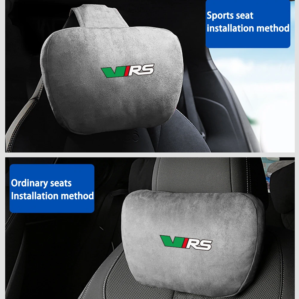 2pcs Car Headrest Pillow Neck Shoulder Cushion For Skoda Octavia 3 2 A5 ...