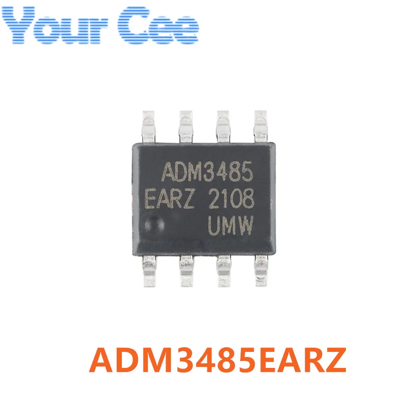 10PCS ADM3485EARZ ADM485ARZ SP3485EEN SP485EN MAX485ESA MAX3485ESA SOP 8 Half duplex RS485 RS422 ...