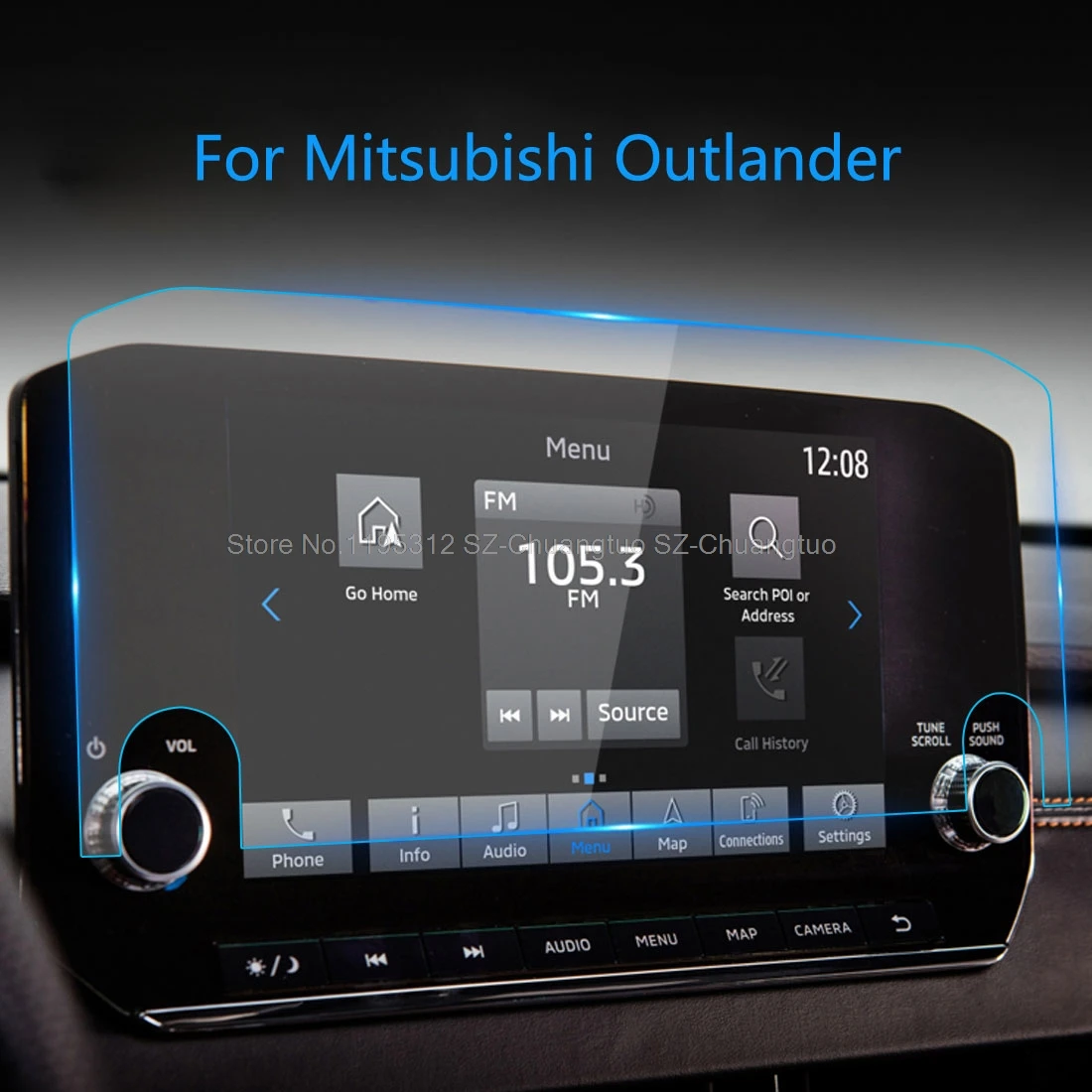 Protector-de-pantalla-de-vidrio-templado-para-Mitsubishi-Outlander-2022 ...