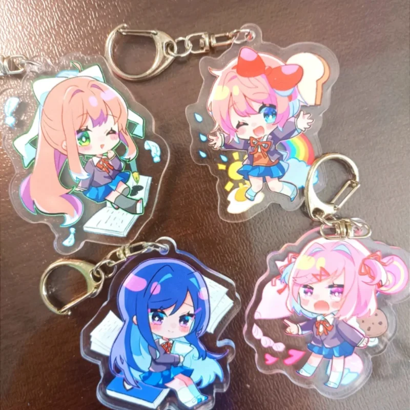 Sayori Yuri Anime KeyChain Natsuki Monika Men Key Chain for Women ...