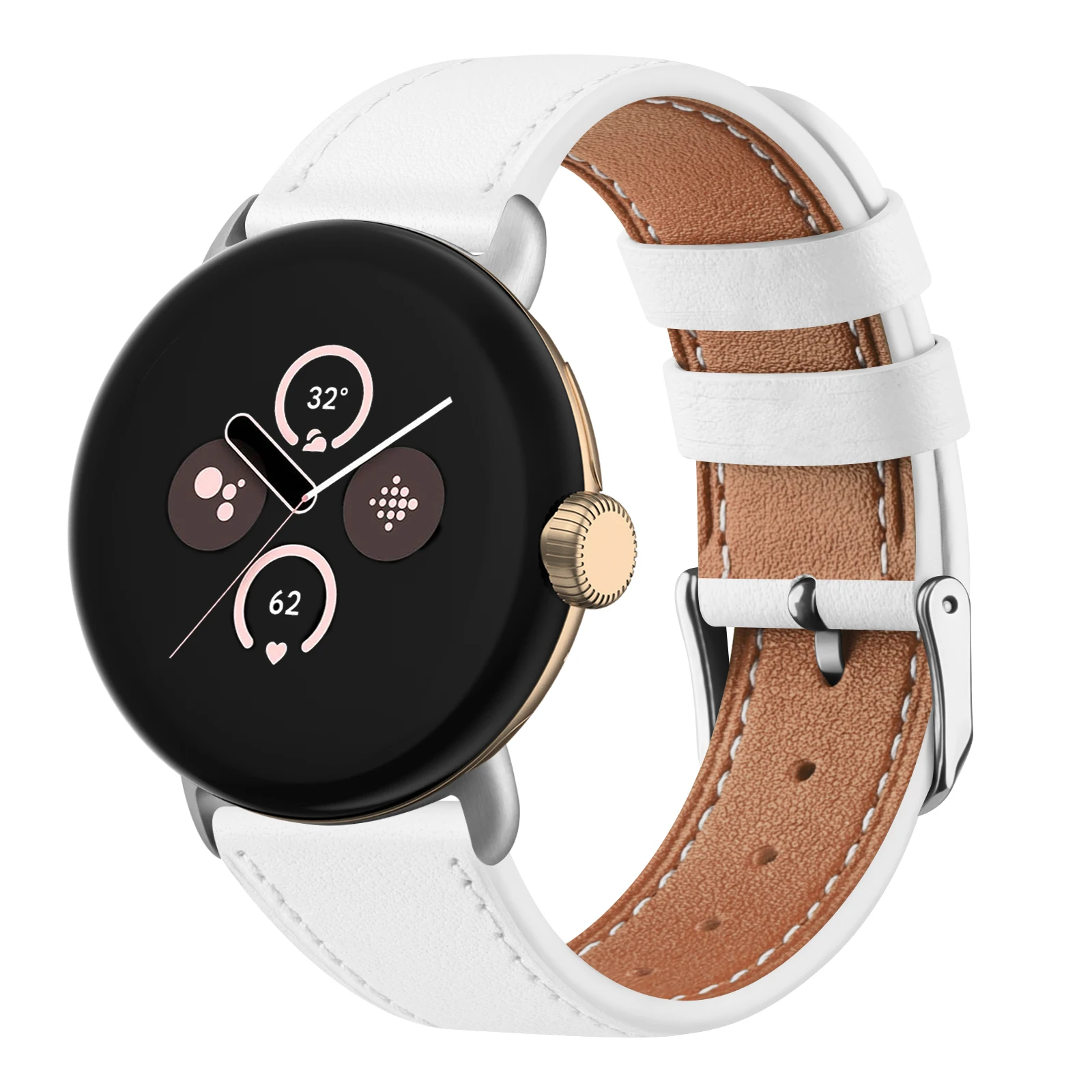For Google Pixel Watch 3 41mm Strap Leather Replace Wristband For ...
