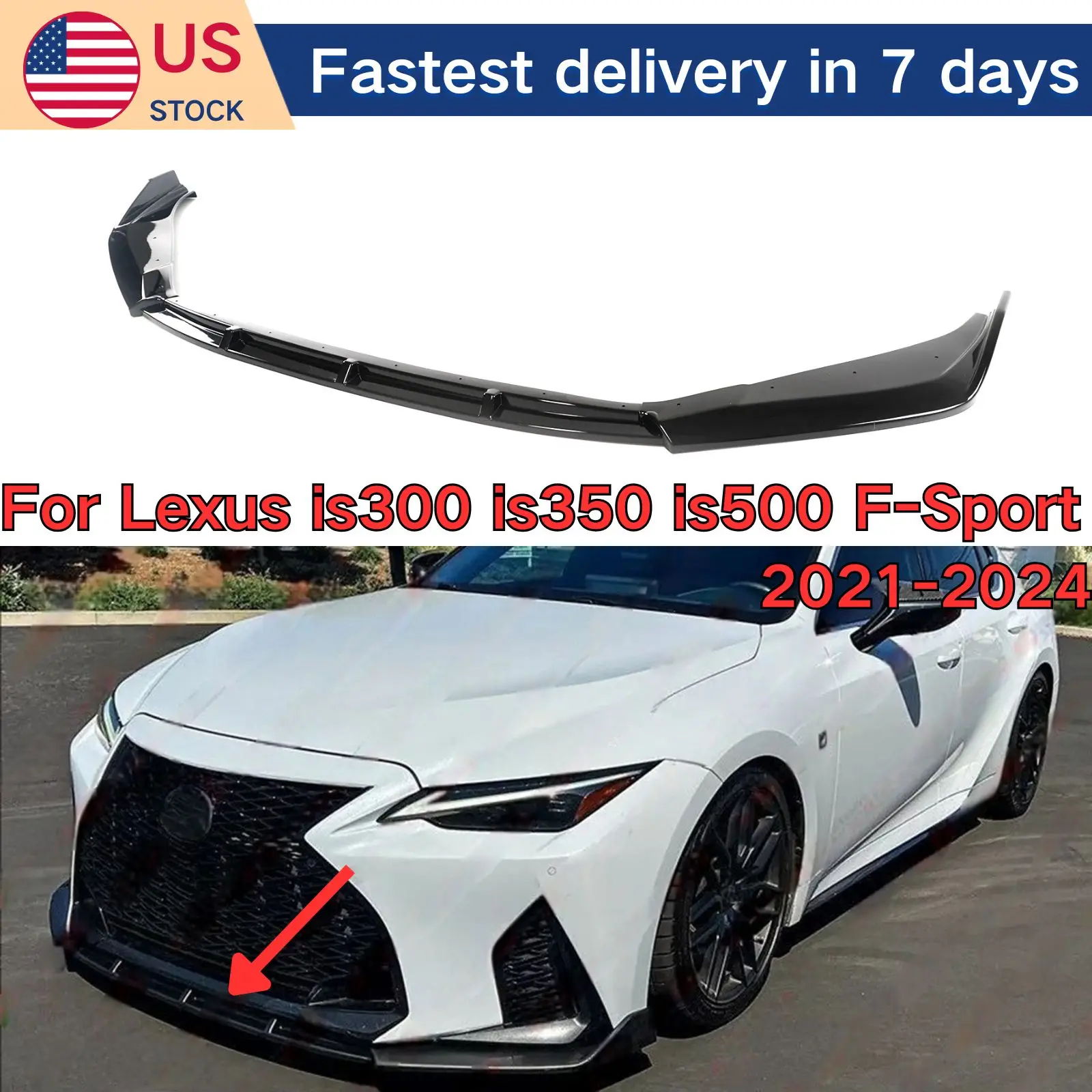 For Lexus Is300 Is350 Is500 F-Sport 2021-2024 CTM Design V2 Front ...