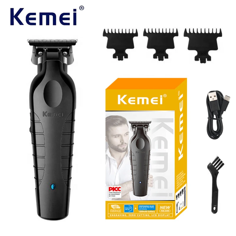 Kemei-Hair-Trimmer-Professional-Hair-Clipper-Electric-Hair-Cutting-Machine-Rechargeable-0mm ...