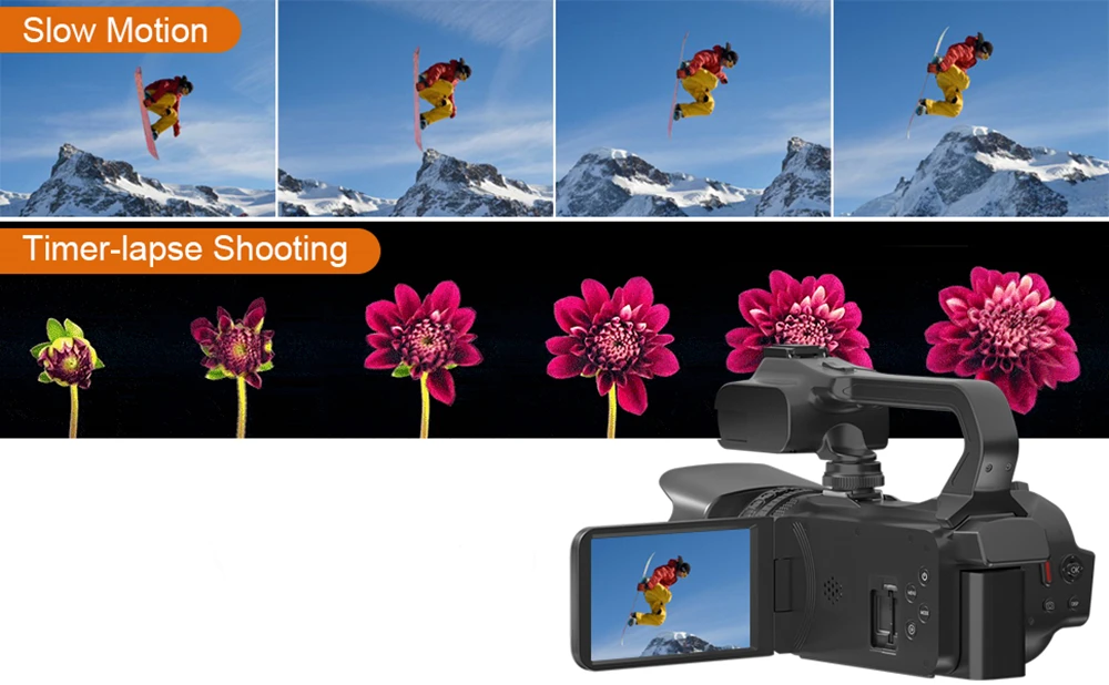 Full 4k Professional Digital Camera 64mp Vlog Video Recorder Youtube ...