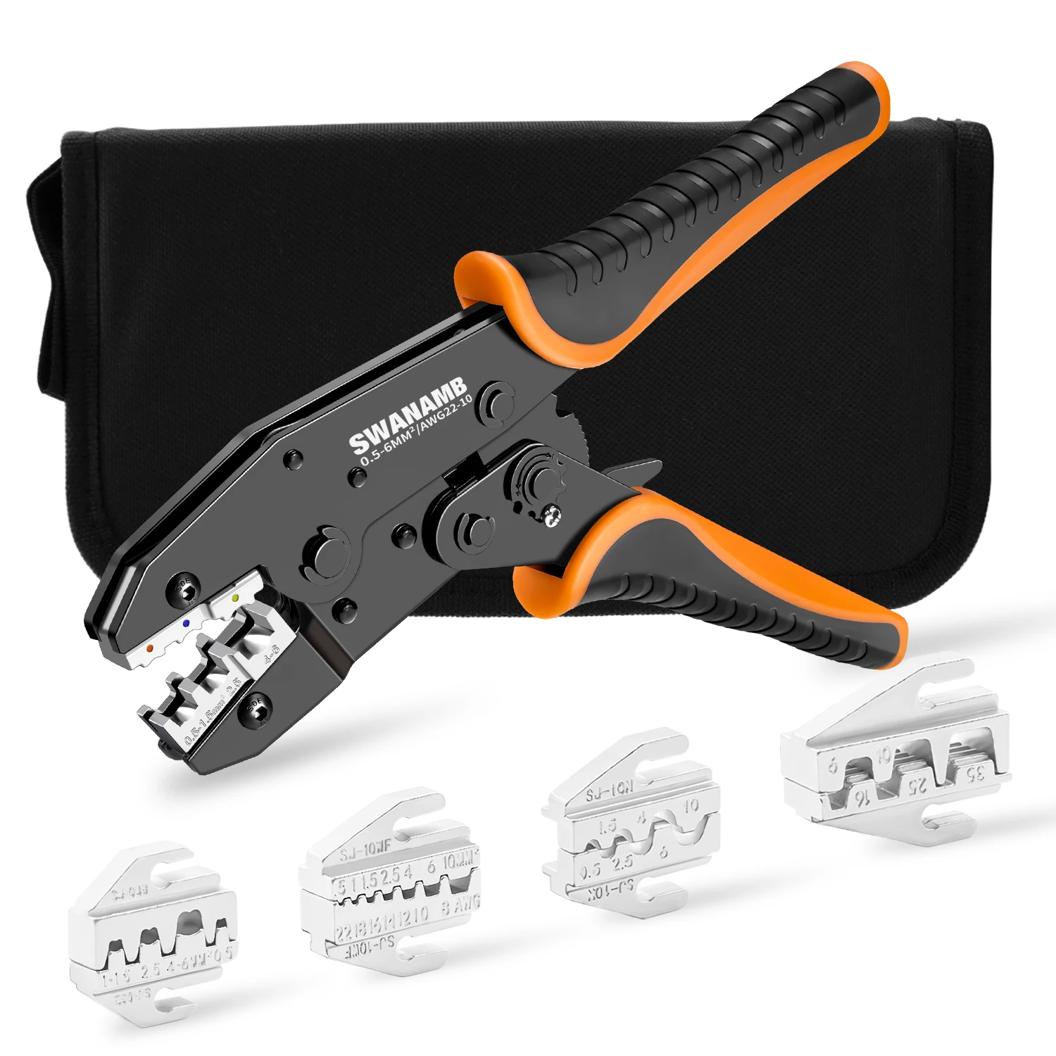 HS-30J-Ratchet-Connectors-Crimping-Tool-Kit-Wire-Crimping-Pliers-with ...