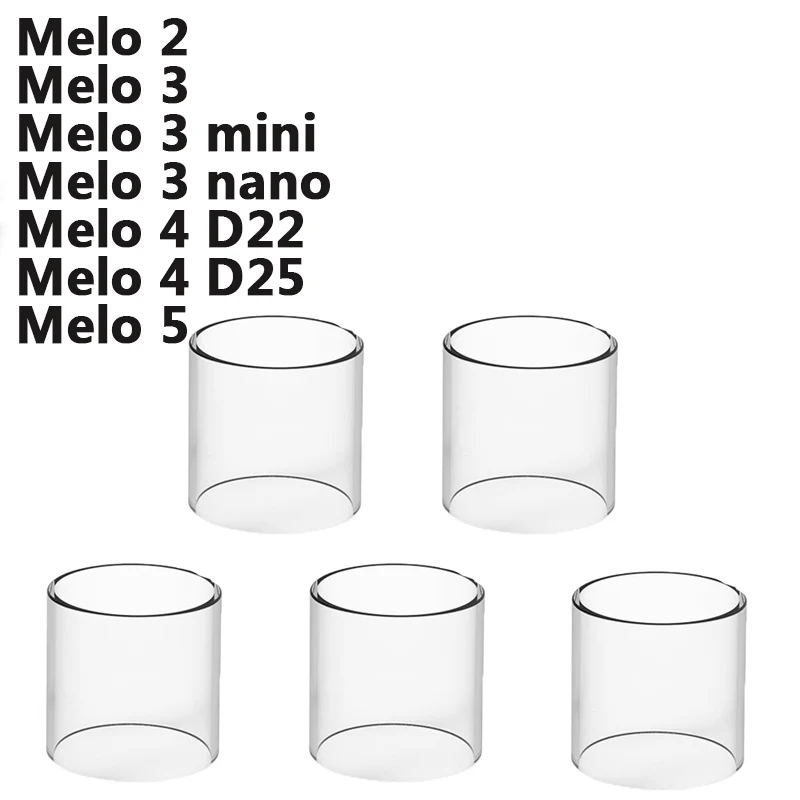 Straight Glass Tubes for Eleaf Melo 2 3 Melo 3 mini Melo 3 nano Melo 4 ...