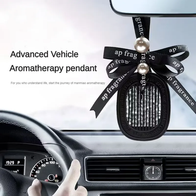 Car-Aromatherapy-Pendant-High-end-Pendant-Pearl-Fragrance-Black-Natural ...