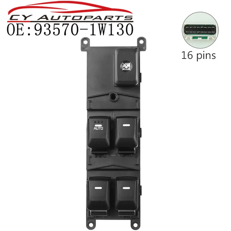 93570-1W130-935701W130-New-Front-Left-Power-Window-Switch-For-Kia-RIO ...