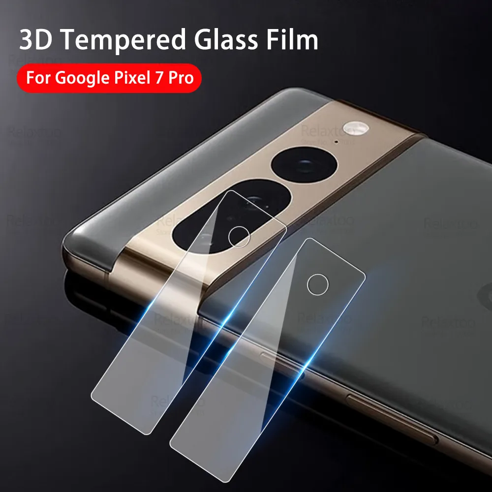 For-Google-Pixel-7-Pro-Case-2PCS-Full-Curved-Back-Lens-Tempered-Glass ...