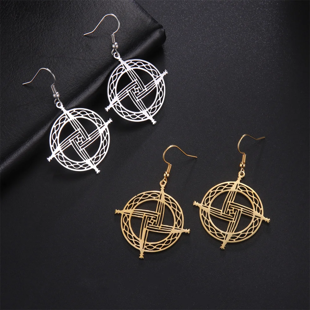 EUEAVAN Saint Brigid Cross Drop Earrings Traditional Celtic Knot Irish ...