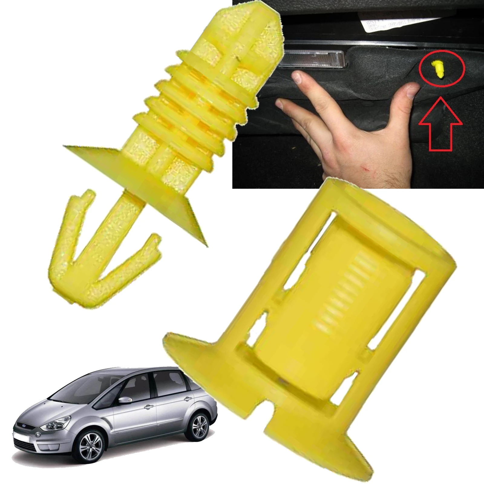 Front-Dash-Insulator-Fastener-For-Ford-S-MAX-Copilot-Fuse-Box-Cover ...