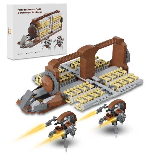Build moc Raum Film Krieg Zug Angriff Bausteine Set Maschine und ...