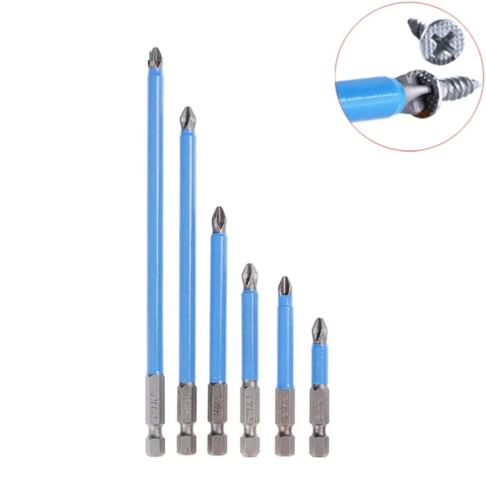 6PC-50mm150mm-PH2-Phillips-Head-Screwdriver-Drill-Bit-Hex-Shank ...