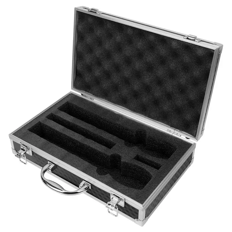 Microphone-Box-Storage-Suitcase-Equipment-Case-For-Audio-Organizer ...