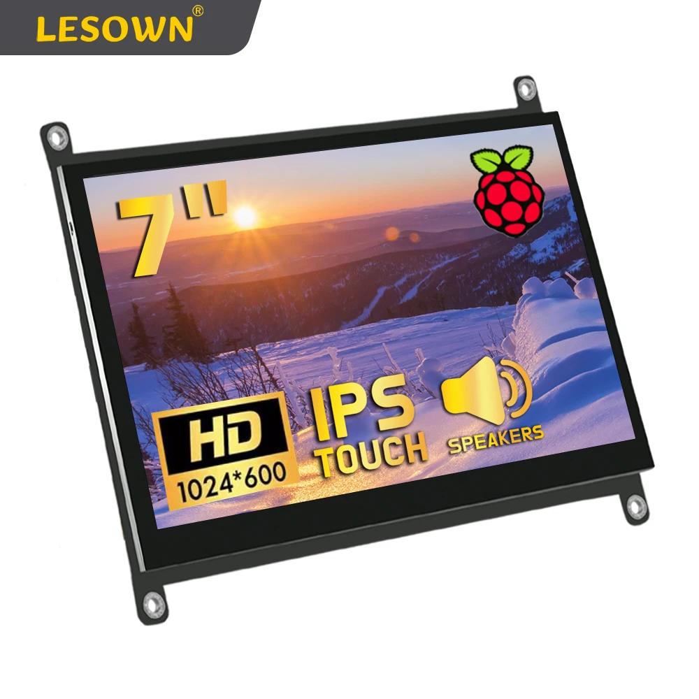 LESOWN-Raspberry-Pi-Touch-Screen-Monitor-com-Case-7-IPS-FHD-1024x600 ...