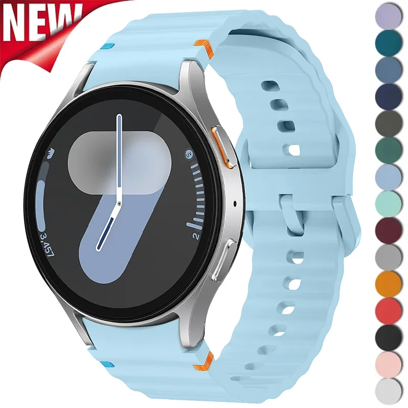 Original-Silicone-Strap-for-Samsung-Galaxy-Watch-7-6-5-4-40mm-44mm-5Pro ...