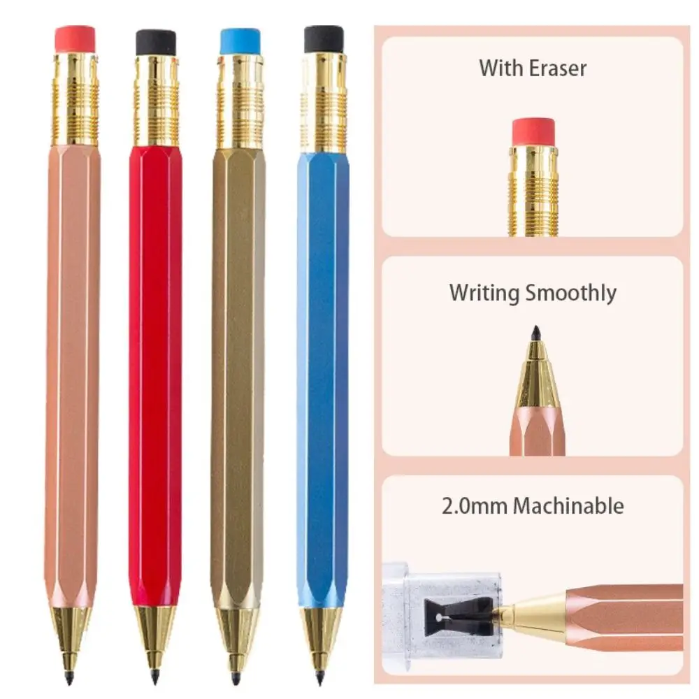 Machinable-Mechanical-Pencil-2-0mm-Drawing-Writing-Tool-Movable-Pencil ...
