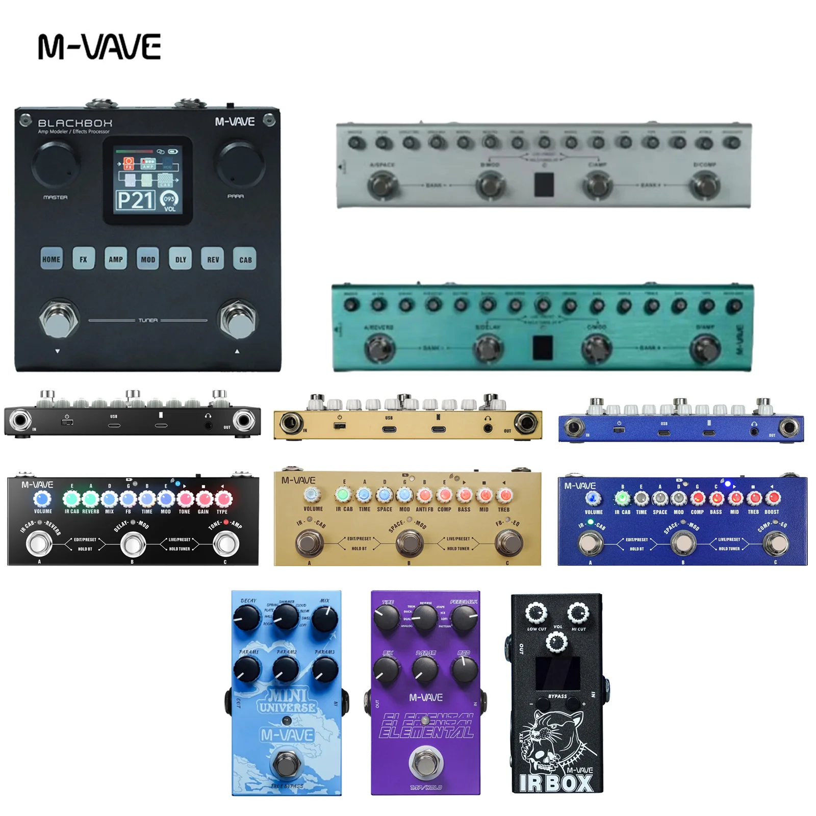M-VAVE-Guitar-Bass-Effects-Pedal-Blackbox-Tank-g-Tank-b-IRbox-MINI ...