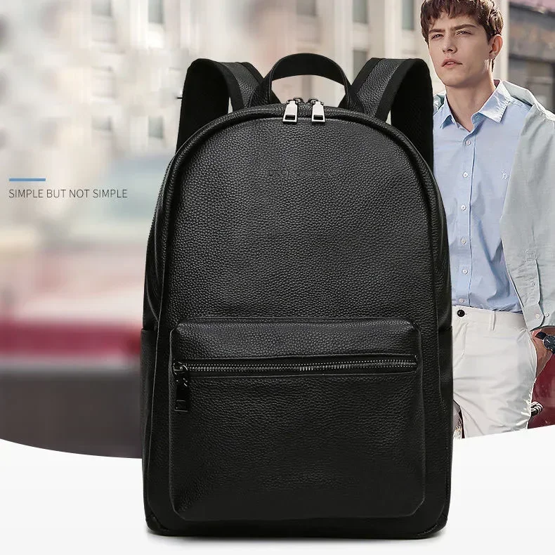 2024-New-Brand-Genuine-Leather-Men-Backpacks-Fashion-Real-Natural ...