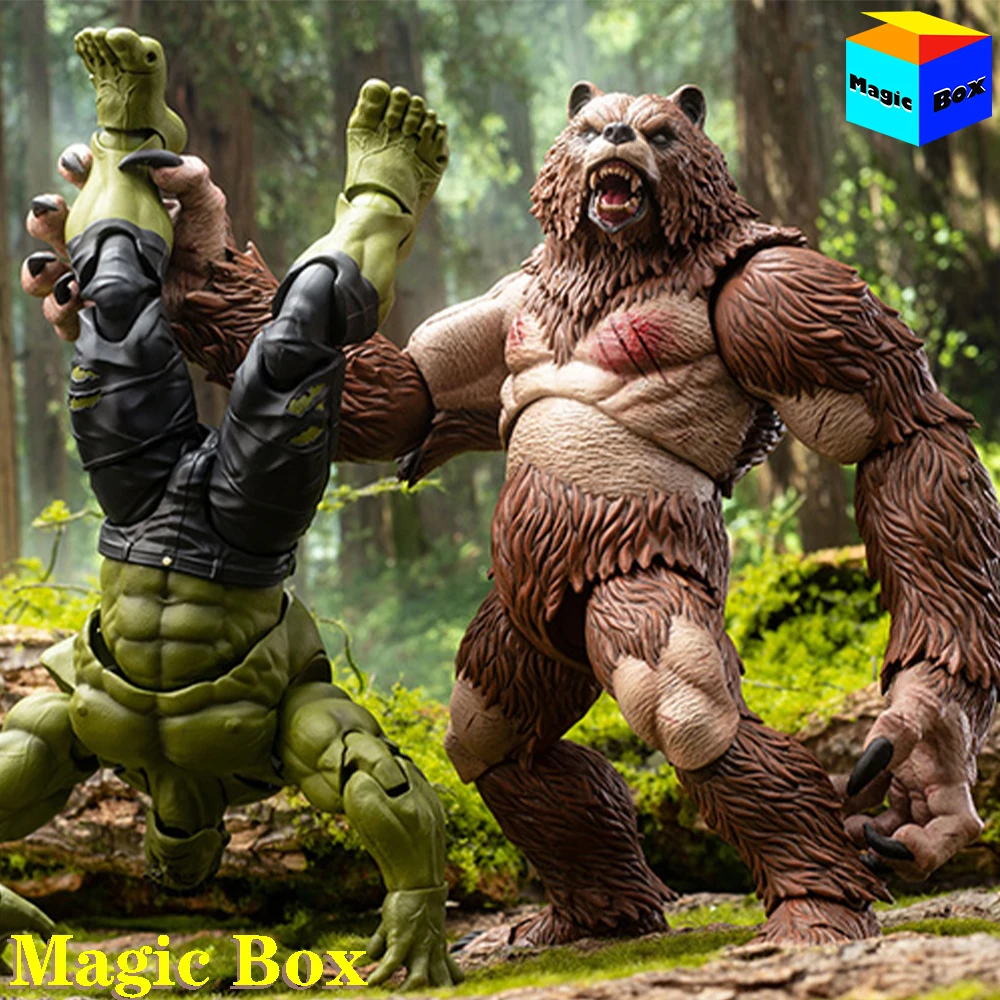 MemoryToys 1/10 Adventurer's World Berserker Bear Men Model Full Set 23cm Druid Animal Giant ...