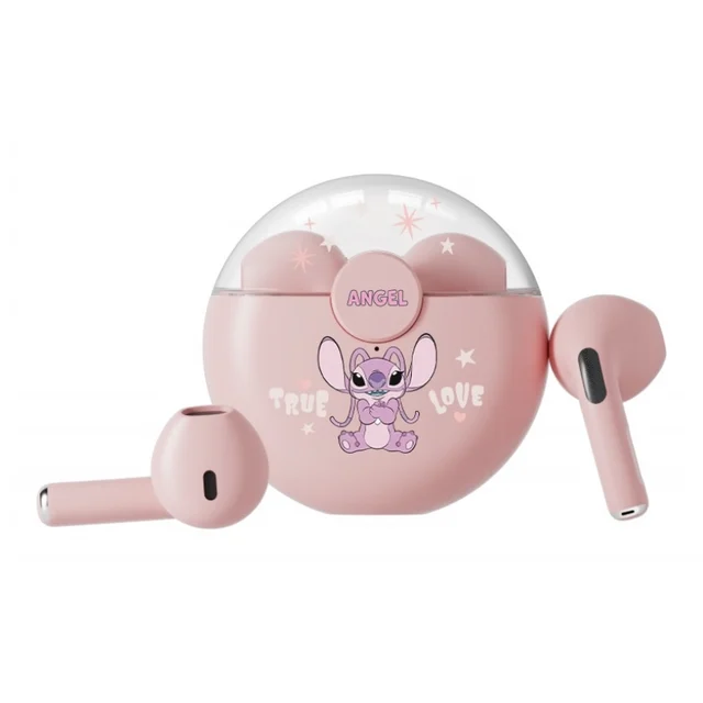 Disney-Q50 Stitch Angel Fones De Ouvido Bluetooth Sem Fio, HiFi ...