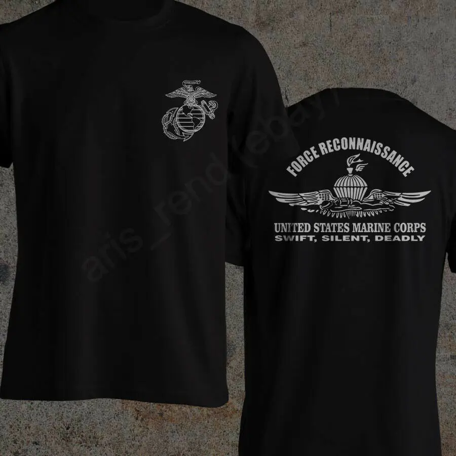 Force Reconnaissance- Swift Silent Deadly US Marine Corps T Shirt New ...