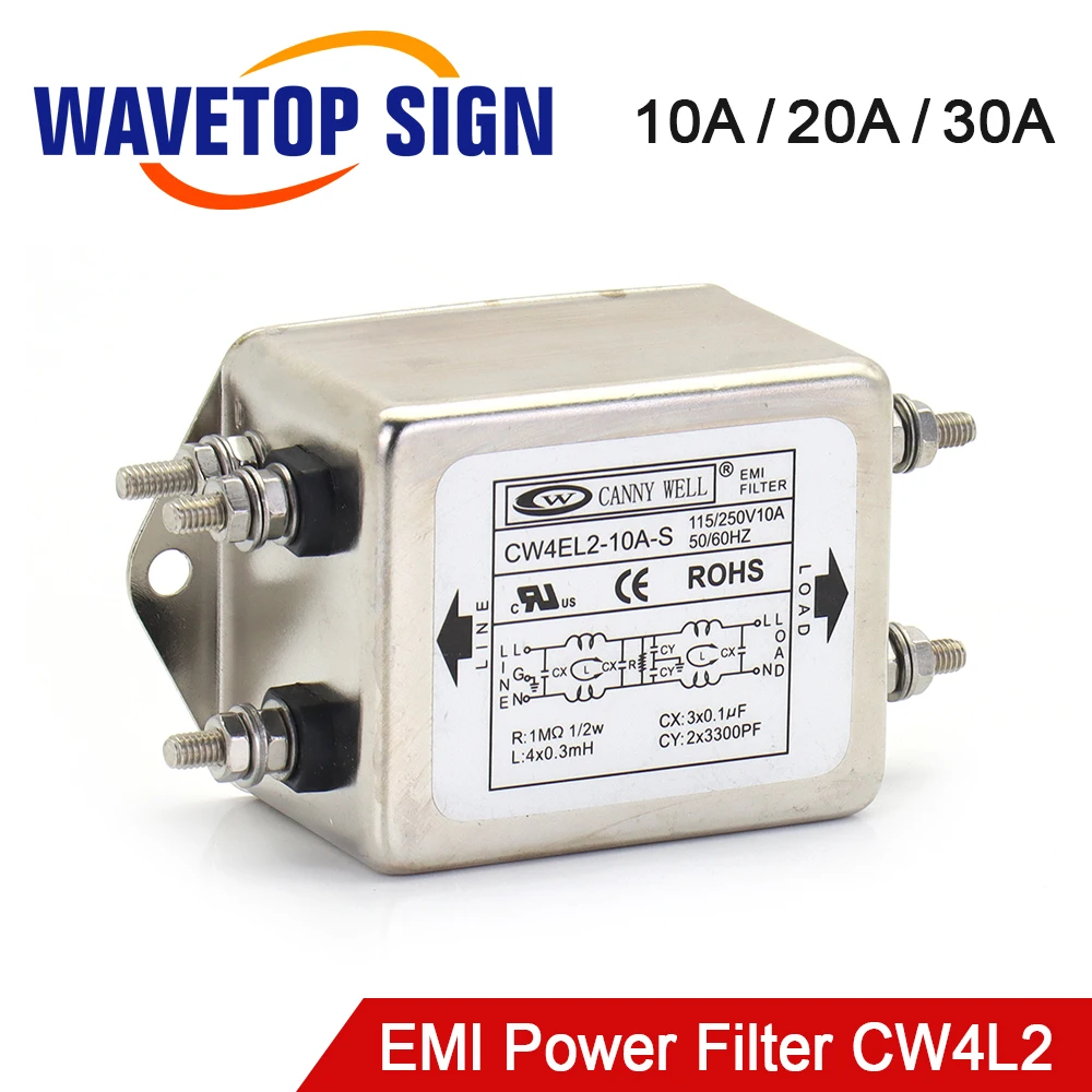 WaveTopSign-CANNY-WELL-EMI-Power-Filter-CW4EL2-10A-20A-30A-S-Single ...