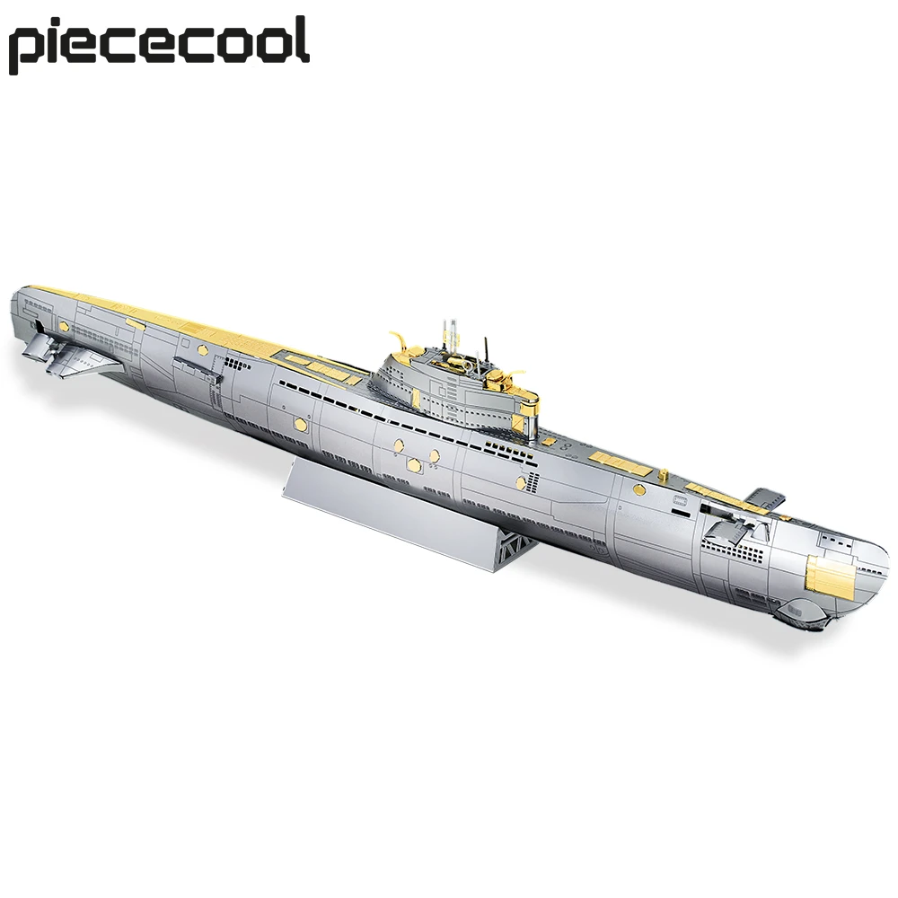 Piececool 3d Metal Puzzles Diy Submarine Model Kits Metal Building Kits ...