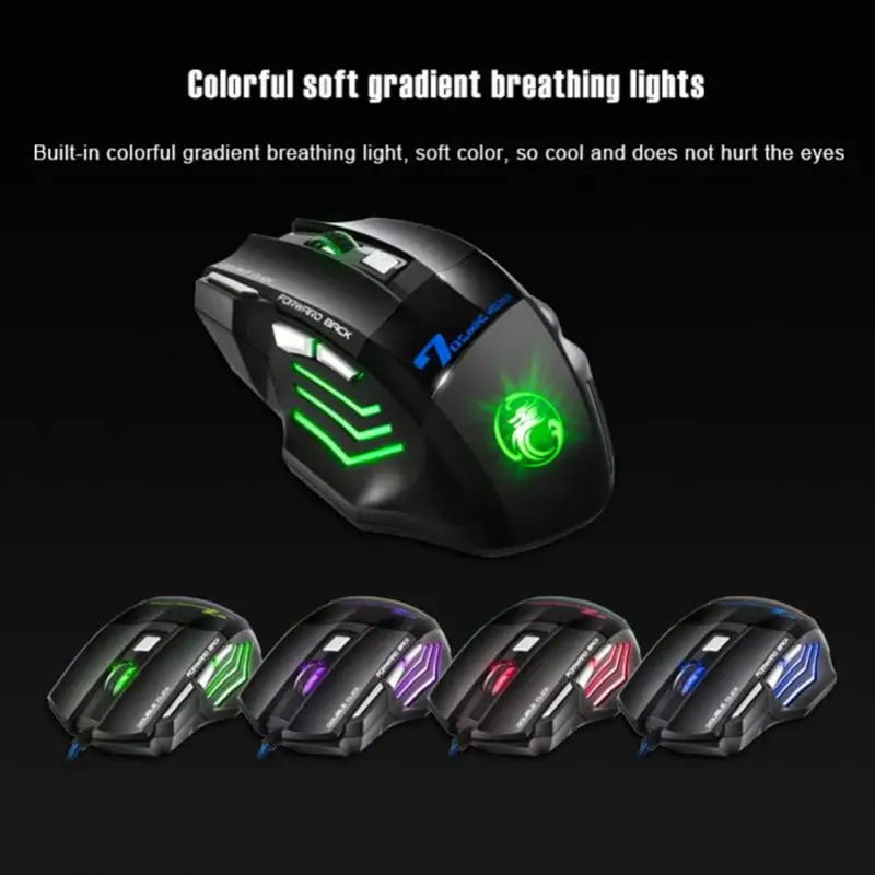 Computer-Wired-Gaming-Mouse-X7-Colorful-Breathing-Light-Electric ...