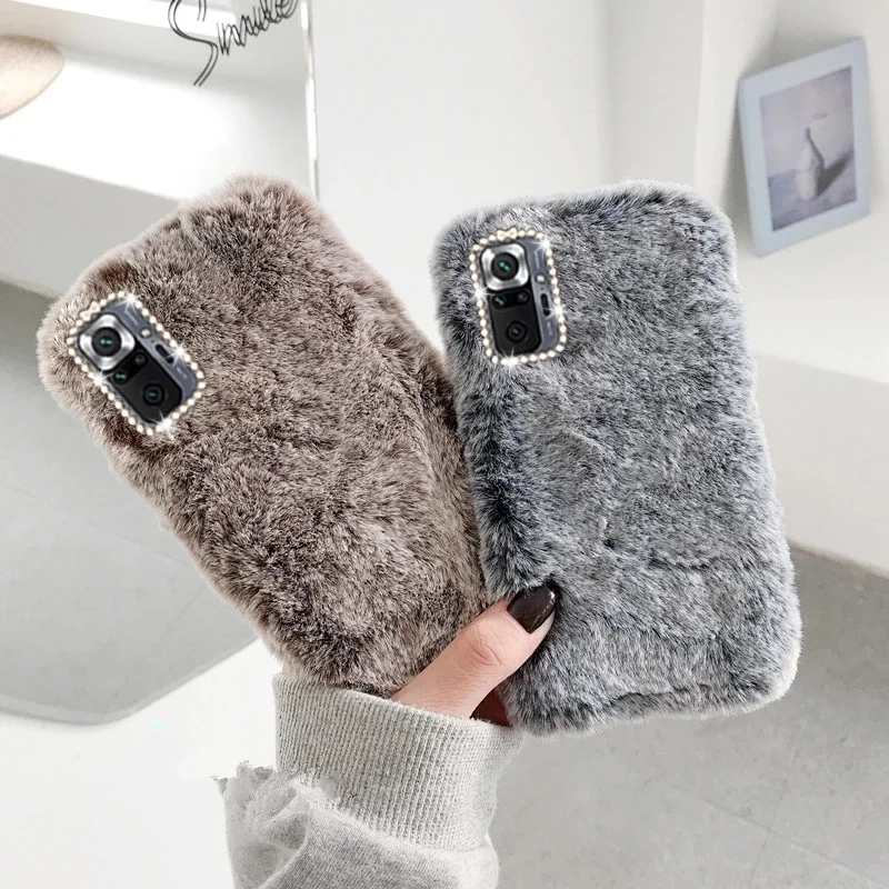 Soft Plush Phone Case For iPhone 15 14 13 12 11 X XR XS Max 6 7 8 Plus ...