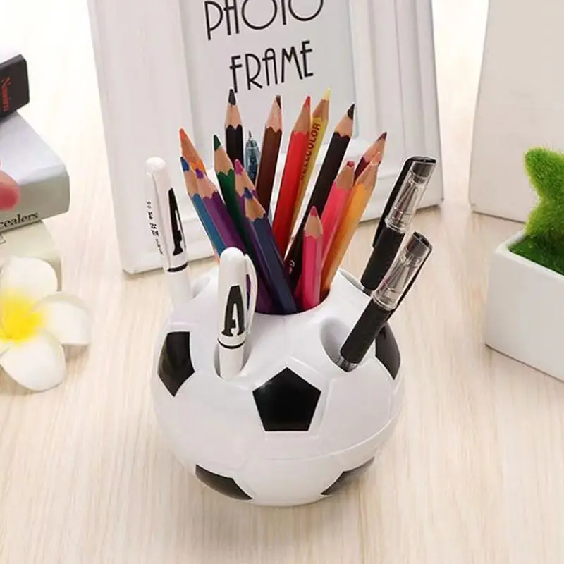 Soccer-Shape-Tool-Supplies-Pen-Pencil-Holder-Football-Shape-Toothbrush ...