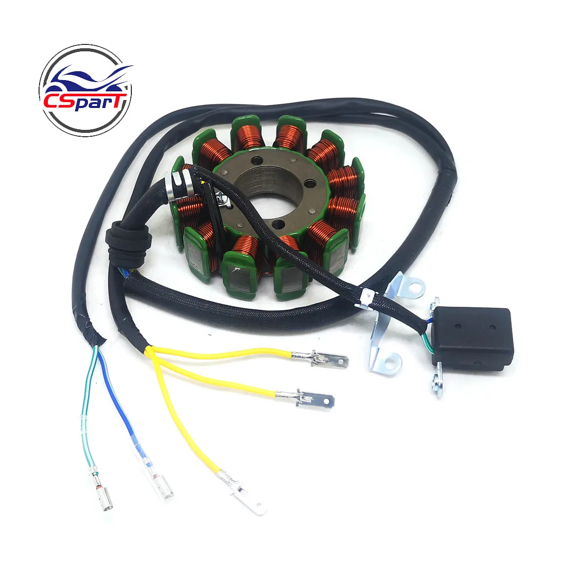 Magneto Stator 12 Pole Coil 5 Wire 200C 250CC CG Bashan Shineray ...