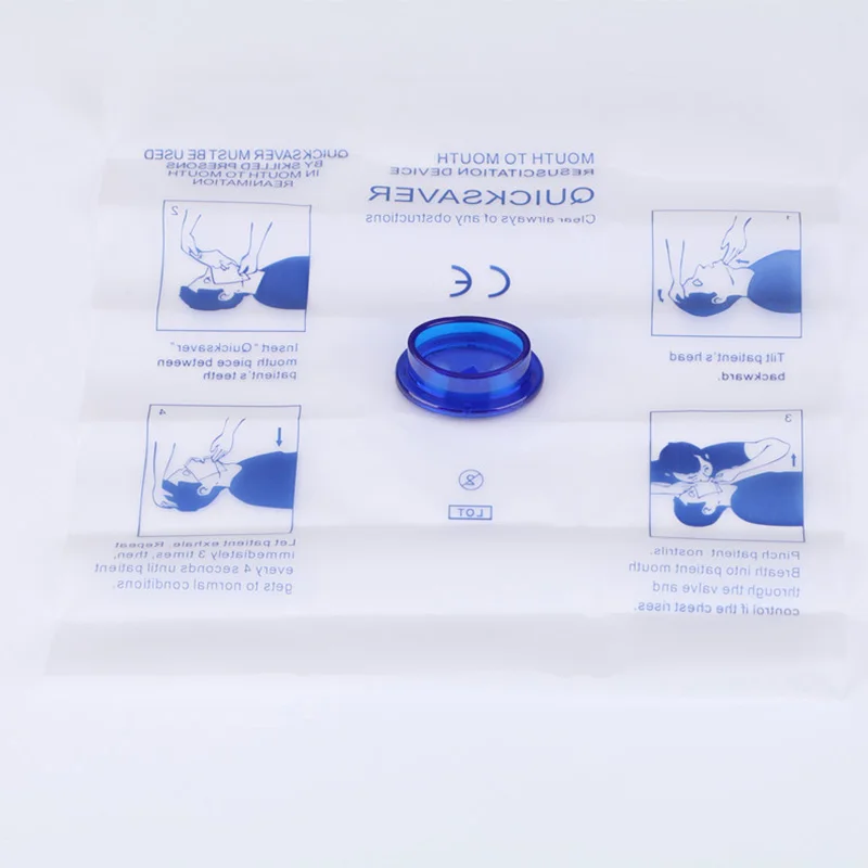 Disposable First Aid Breathing Respirator Mouth to Mouth CPR Face ...