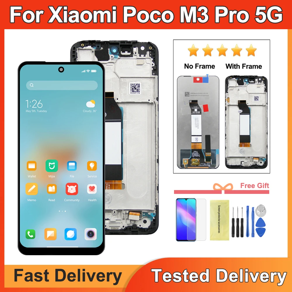 6-5-Display-For-Xiaomi-Poco-M3-Pro-5G-M2103K19PG-M2103K19PI-LCD-Display ...