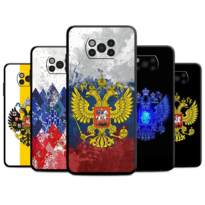 Russia Flag coat of arms Case for Samsung Galaxy M12 M13 M52 M23 M32 5G ...