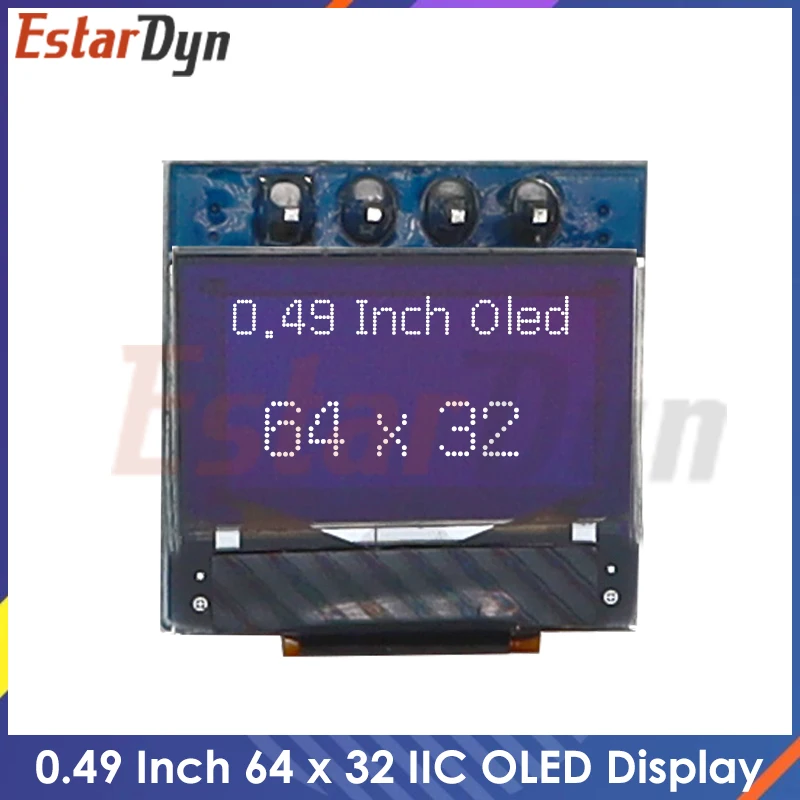 0-49-Inch-OLED-Display-LCD-Module-White-0-49-Screen-64x32-I2C-IIC ...