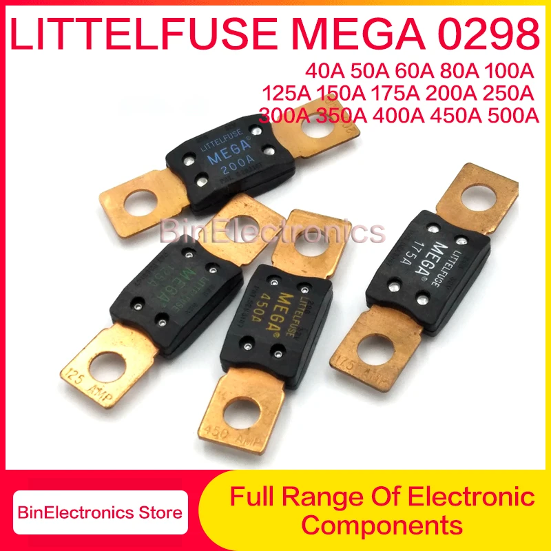 1PCS Littelfuse MEGA Auto Fuse Holder ANM Bolt on Blade Fuse Holder Flat Type Fuse 40A 500A 298 ...