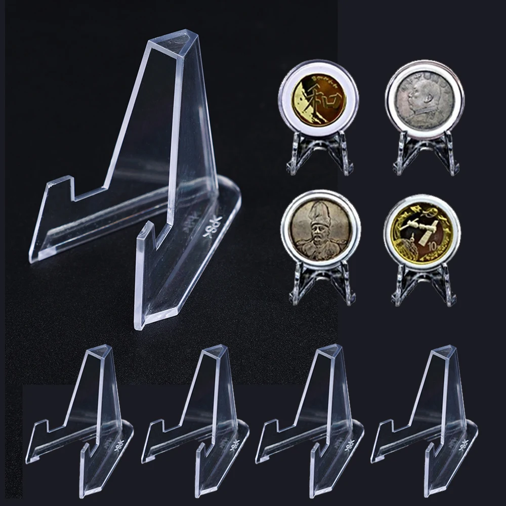 Triangle-Display-Stand-Plastic-Storage-Rack-Commemorate-Coin-Display ...