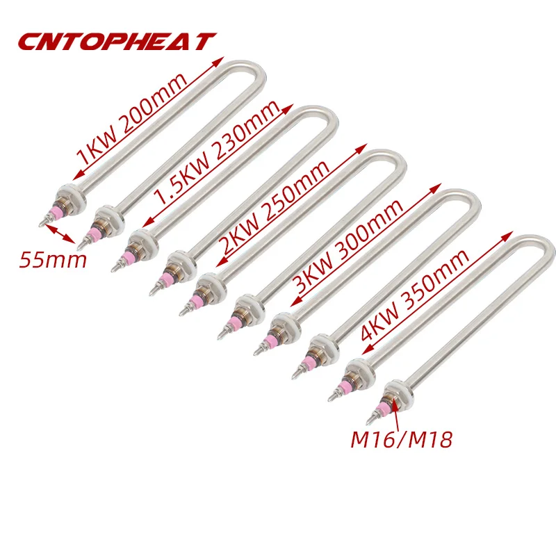 220V Electric Stainless Steel Heating Element Tubular Water Heater U ...