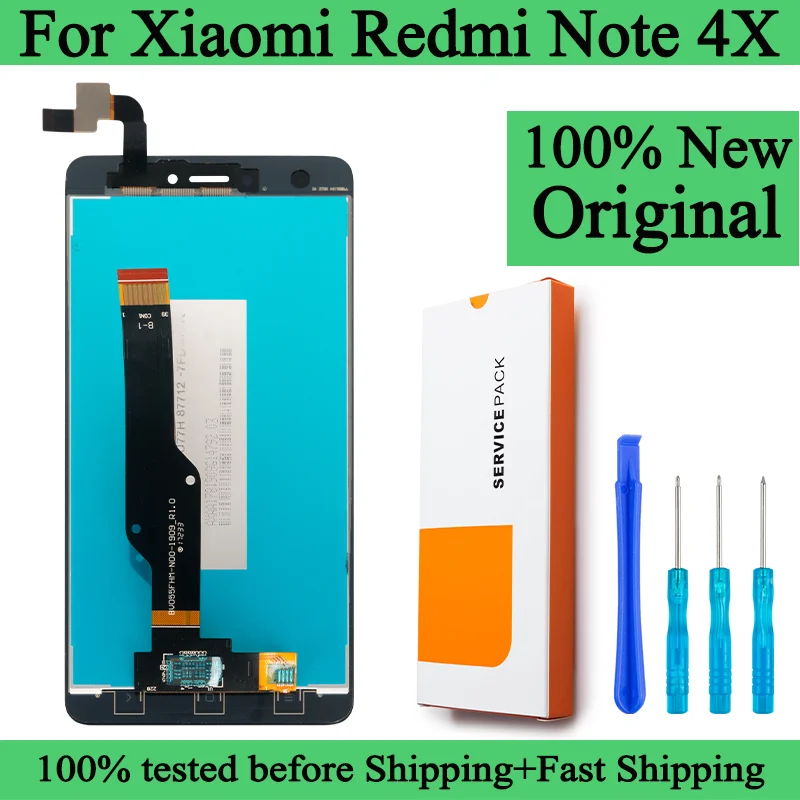 100% New Original Lcd For Xiaomi Redmi Note 4x Lcd Display Screen For Redmi Note 4 Global ...