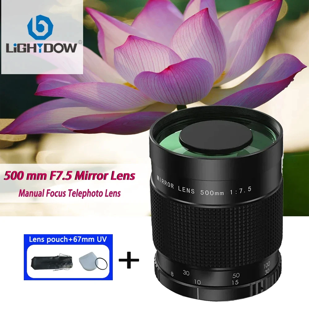 Lightdow-lente-teleobjetivo-para-c-mara-Nikon-lente-de-enfoque-Manual ...