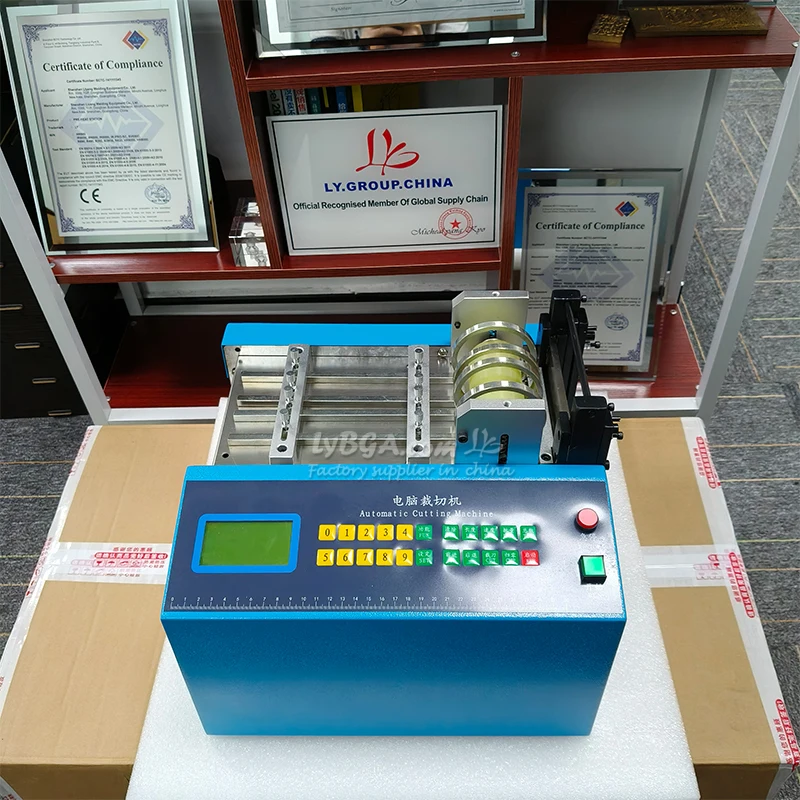 LY Tube Cutting Machine Automatic Pipe PVC Heat Shrink Sleeve Shrinking ...