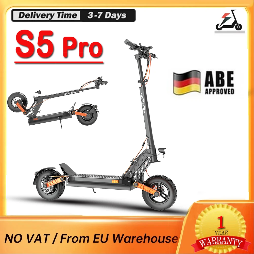JOYOR S5 Pro Adult Electric Scooter ABE Certification 10" Tires 48V ...