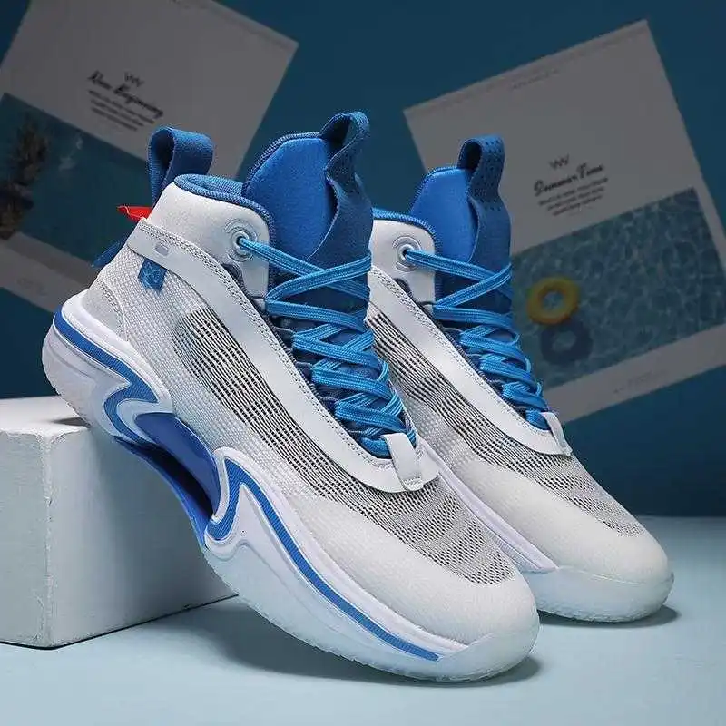 Men's High-Quality Breathable Basketball Shoes with Sound Friction ...
