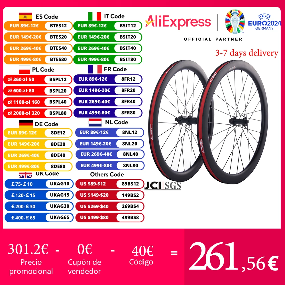 Carbon-Wheels-700C-Cyclocross-Gravel-Bike-T800-Carbon-Wheelset-Road ...