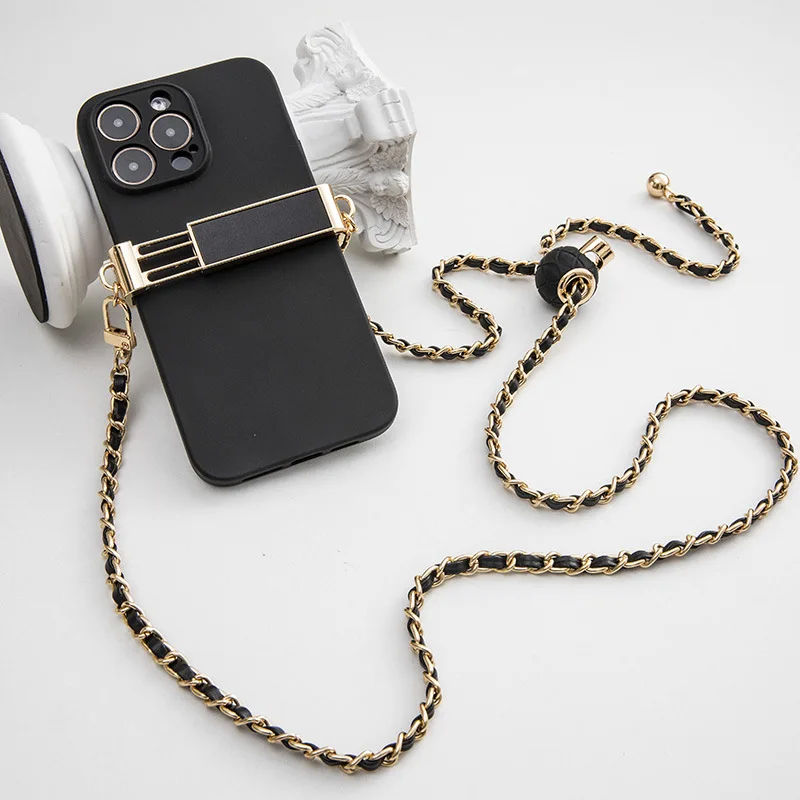 Light-Luxury-Casual-Fashion-Metal-Chain-Mobile-Phone-Back-Clip-Lanyard ...